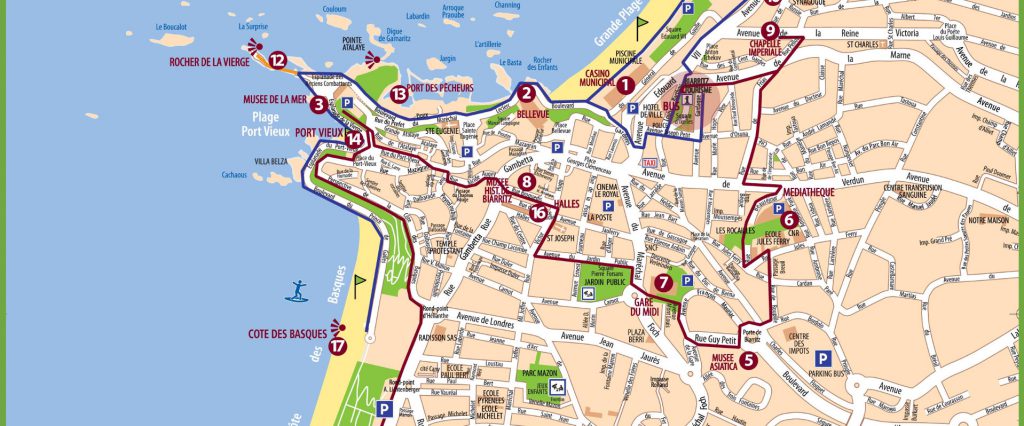 biarritz-tourist-map-header - Musée Asiatica